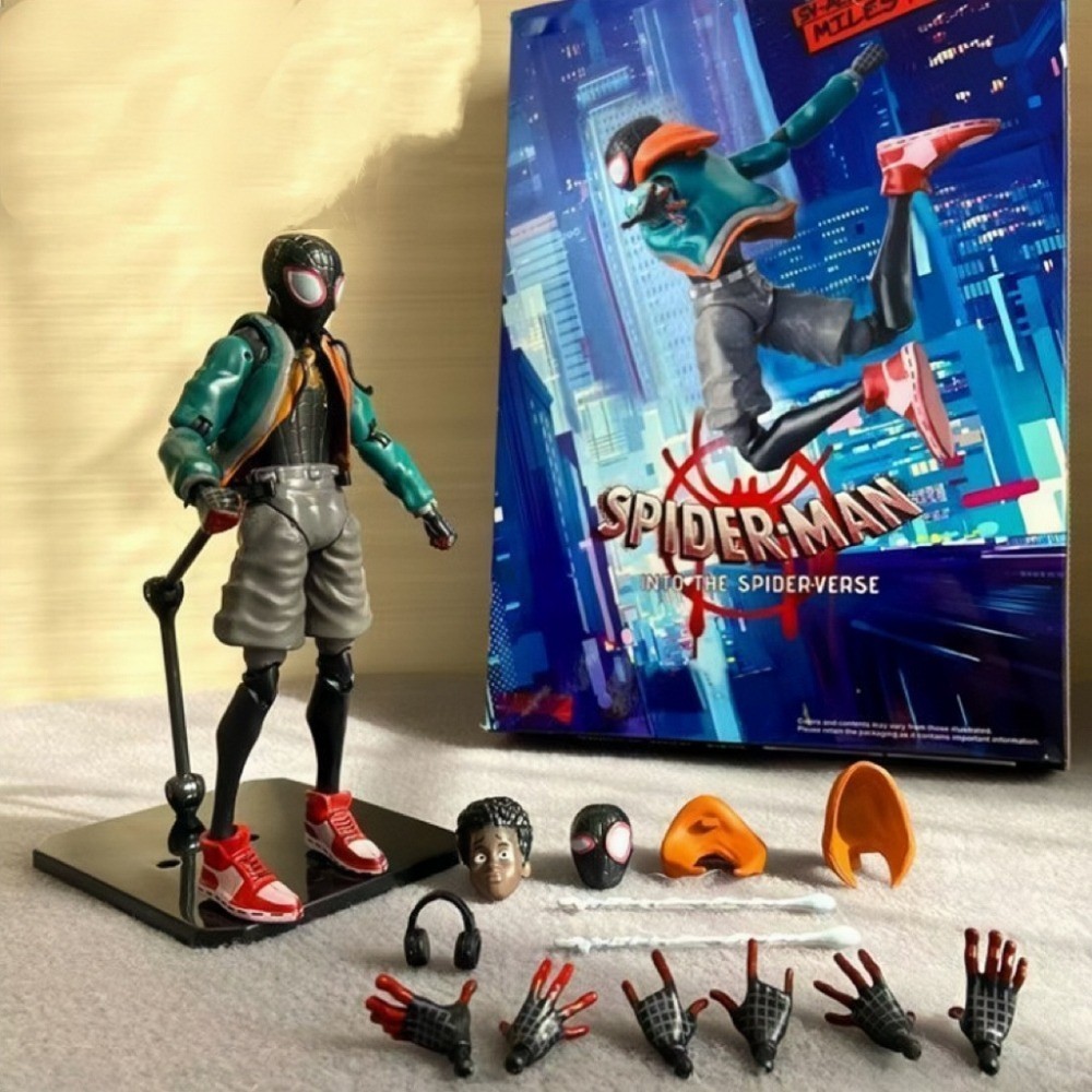 Sentinel Sv Action Miles Morales Figure Spiderman Model Spider-Man Into ...