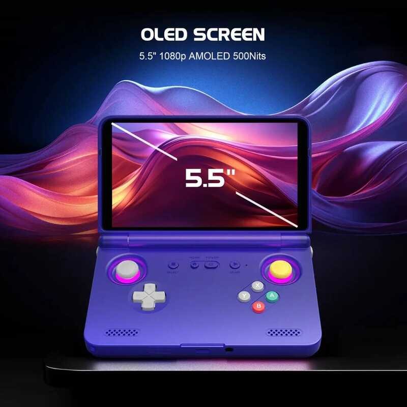 Retroid Pocket ⭐Aa Flip 2 Handheld Game Console 5.5Inch AMOLED Screen ...