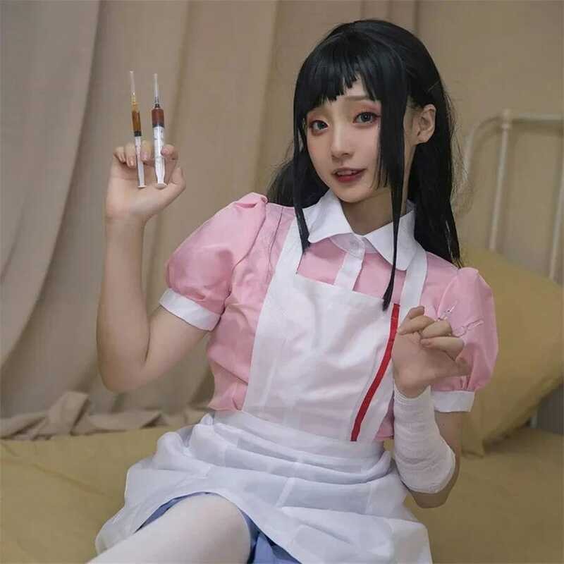 A A Danganronpa Mikan Tsumiki Cosplay Costume Wig Anime Dangan Ronpa ...
