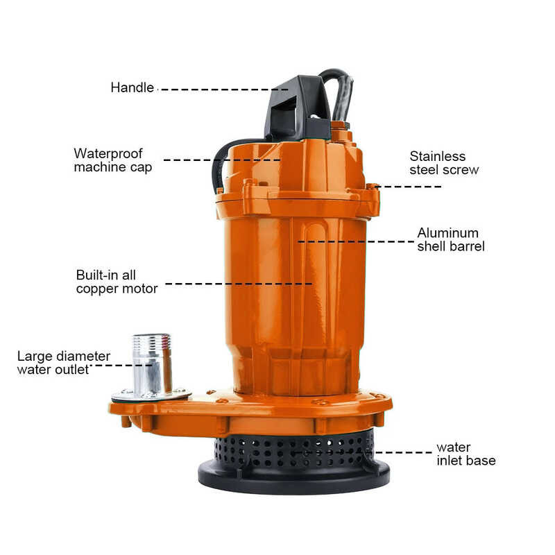 220V 50Hzcutting Sewage Pump Heavy Duty Dirty Water Submersible Pump ...