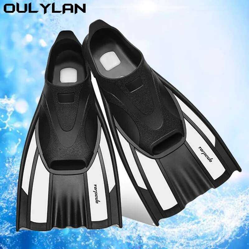 W Oulylan Swimming Diving Professional Flexible Comfort Non-Slip Fins ...
