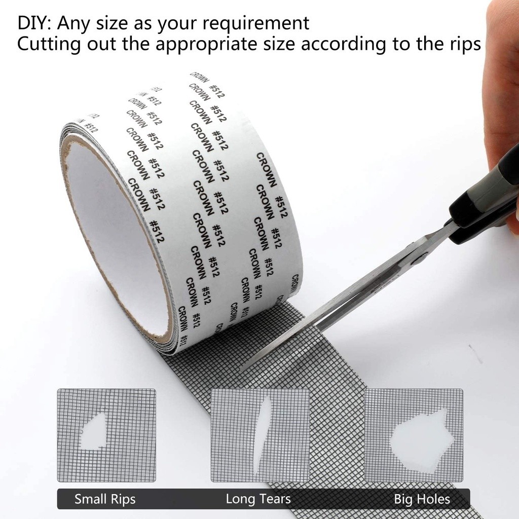 10CM/2M Window Screen Repair Kit Door Window Patch Tape Strong Adhesive Long Lasting | Shopee ...