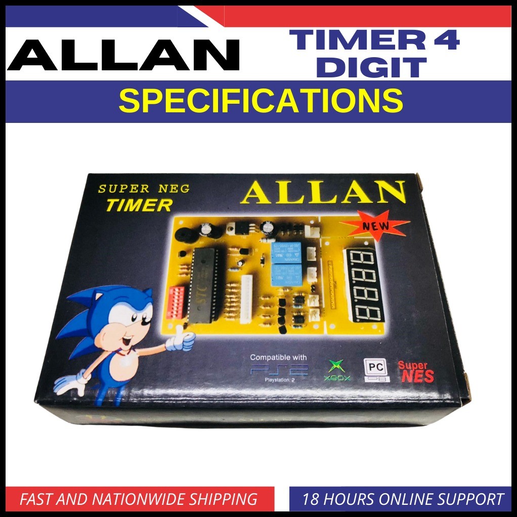 Allan Superstore 4 Digit Timer For Pisonet / Pisowifi / Vending Machine ...