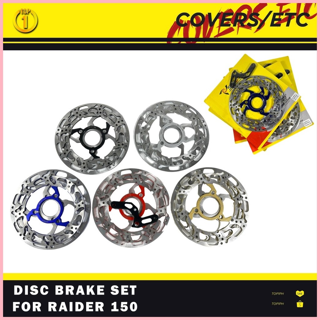 TOP1 PH (Front and Rear) Disc Brake Disc Plate Set with Bracket for ...