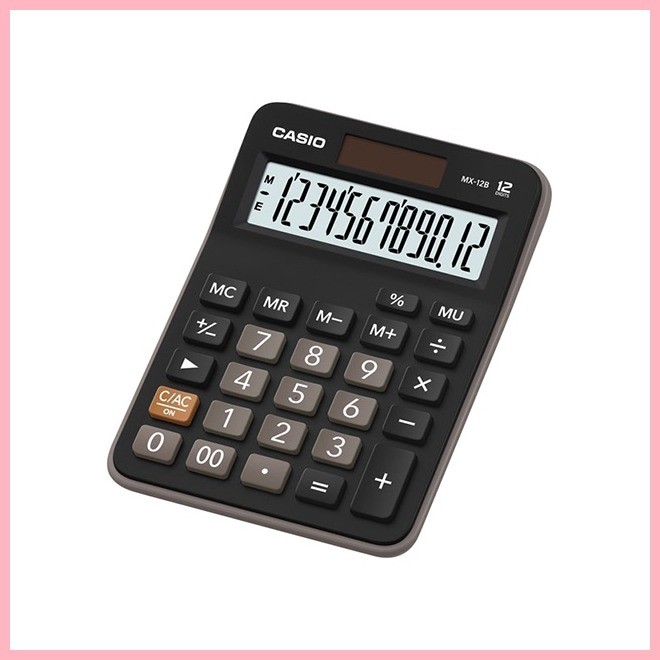 Casio Calculator Desk MX-12B ( MX12B MX 12B ) Multiple Colors BK PK GN ...