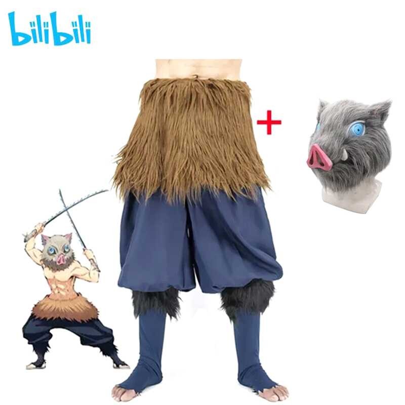 Tt Anime Demon Slayer Kimetsu No Yaiba Hashibira Inosuke Cosplay ...