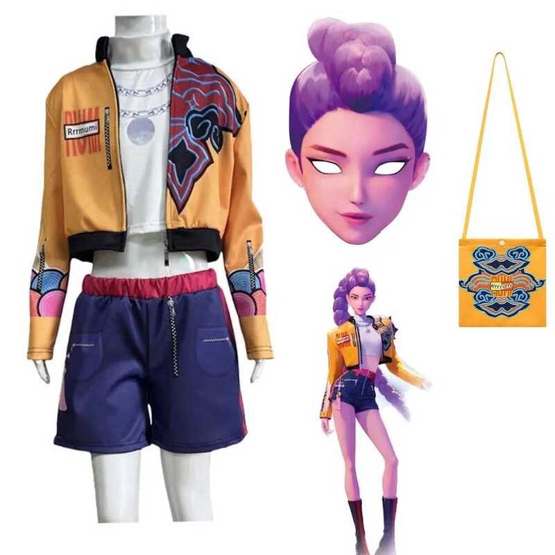 Xj Kpop Demon Hunters I Cosplay Costume Coat Vest Short Can Add And ...