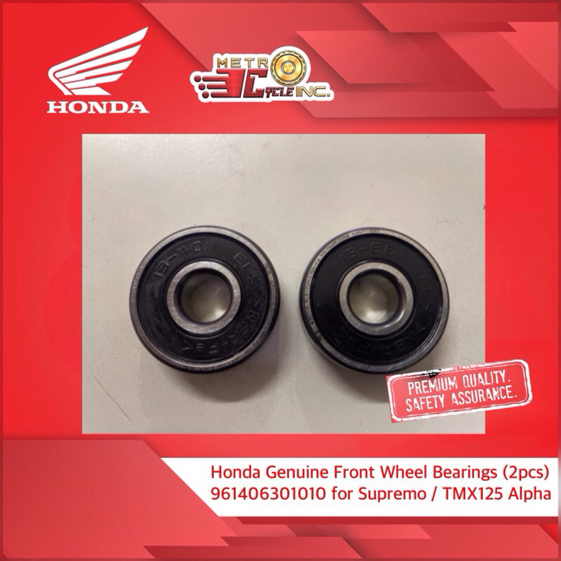 Honda Genuine Front Wheel Bearings (2pcs) 961406301010 for Supremo ...