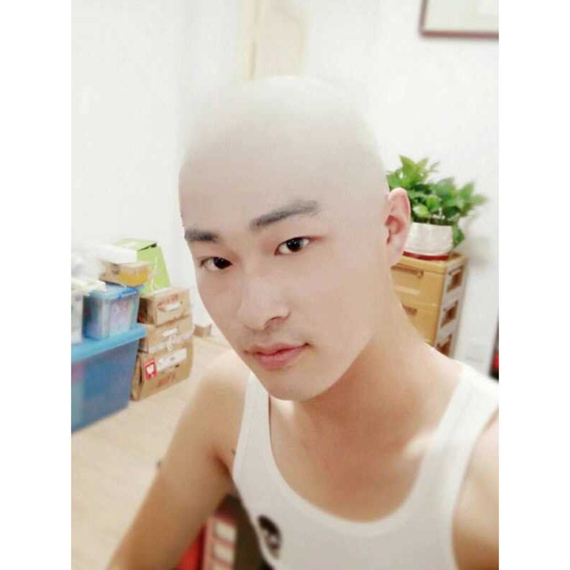 Latex Fake Bald Head Cover Film and Television Bald Artifact Set Bald ...