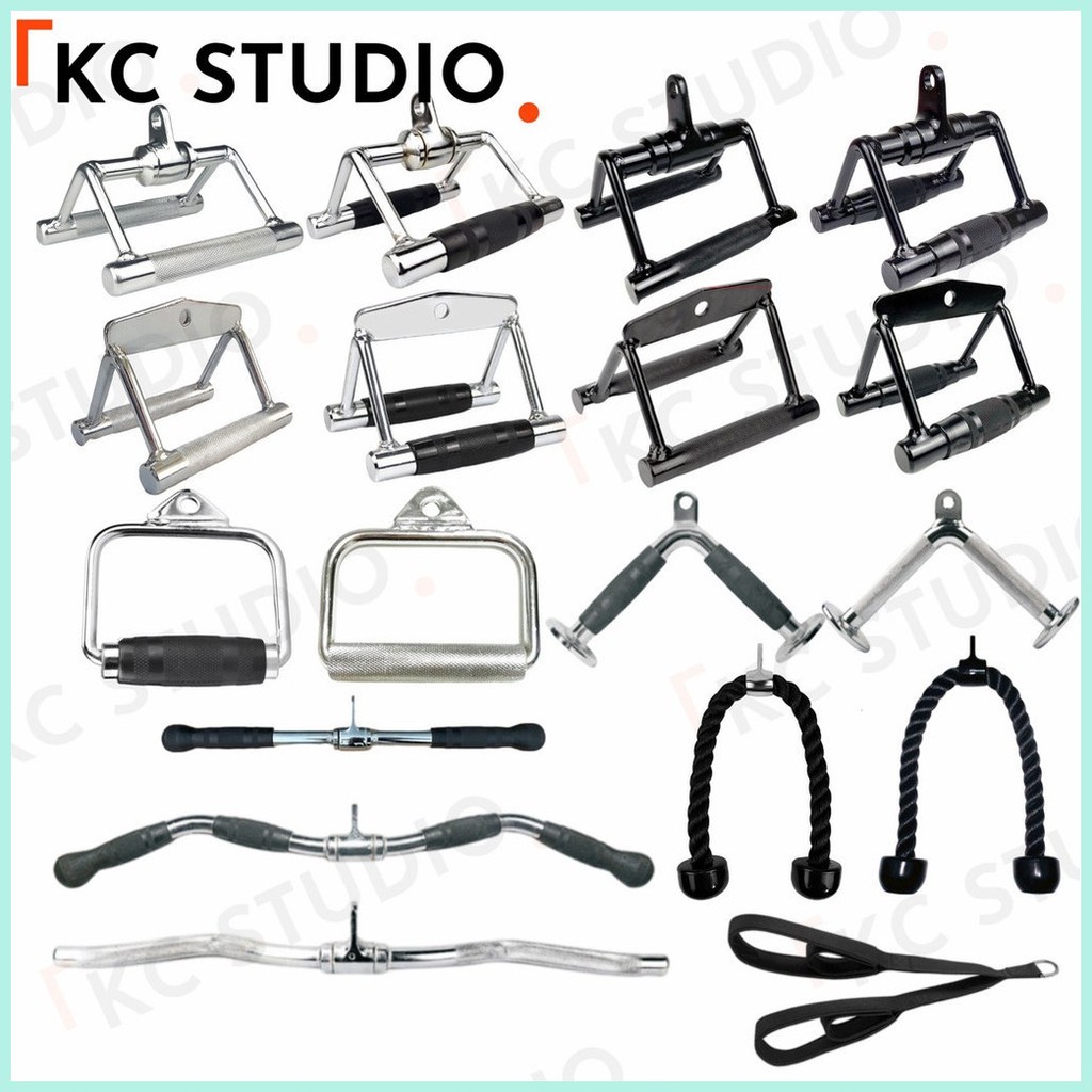 D-Handle V-Handle Revolving V-Handle Revolving Curl Bar Tricep V Press ...
