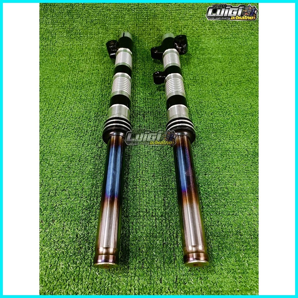 HONDA WAVE / RS / XRM MAX SPEED LIGHTEN FRONT SHOCK ASSEMBLY TITANIUM ...
