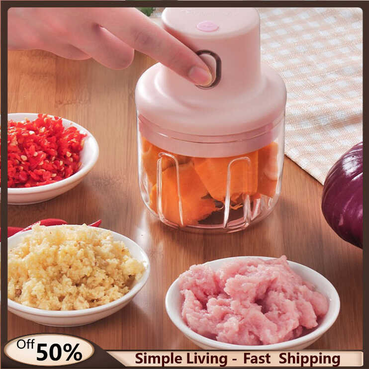 Meat Grinder Kitchen Mincer Mini Vegetable Chili Crusher Food Processor ...