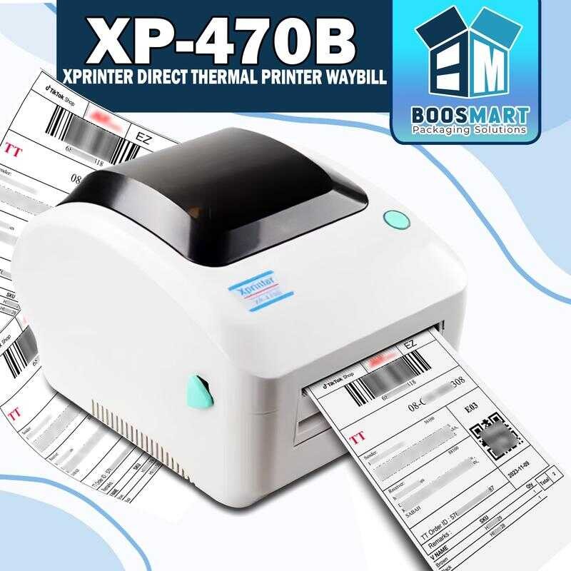 Xp-470B Xprinter Thermal Printer For Waybill Shipping Label Barcode - Usb+Bluetooth 13F | Shopee ...