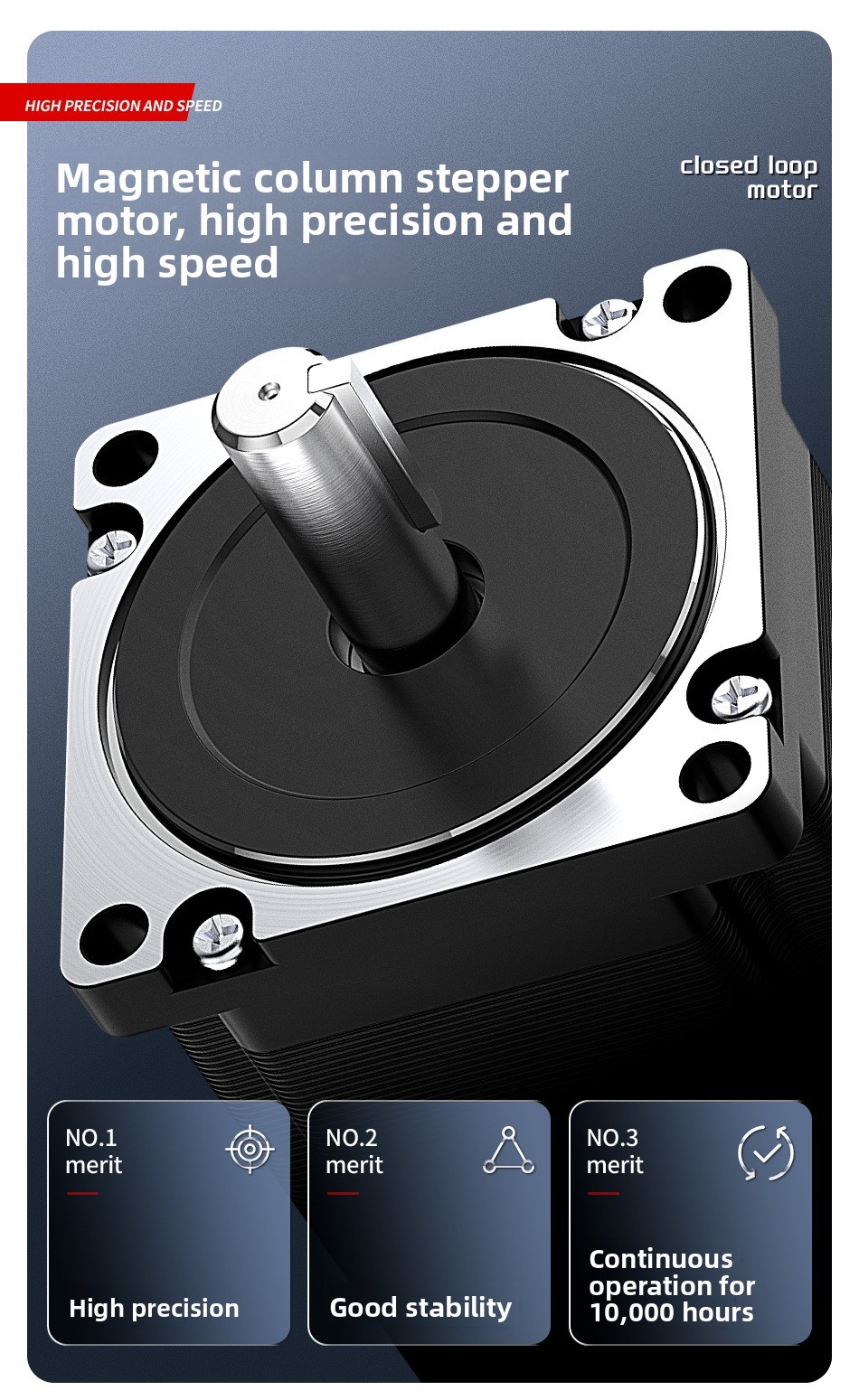 57 Dual Outlet Shaft Stepper Motor Set 2.3/3.6 N High Torque Two-Phase ...