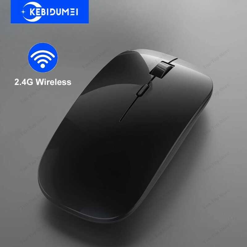 2.4G 4 Wireless Mouse Slim Mouse 1600 DPI Optical Mouse with USB ...