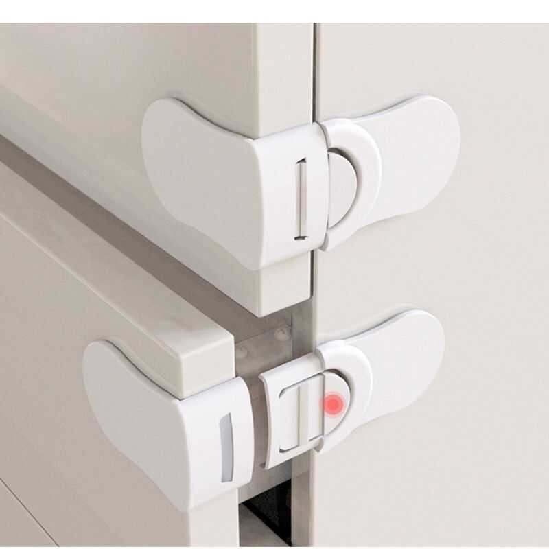5Pcs Anti-Collision Safety Toddler Baby Child Cabinet Drawer Locks ...