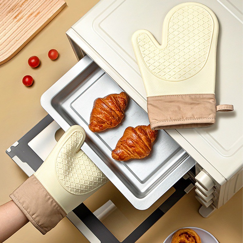 Silicone Heat-resistant Oven Glove, High-temperature Heat-resistant ...