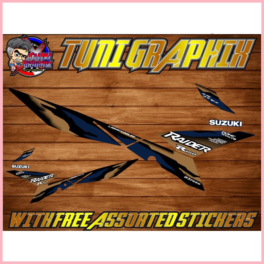 RAIDER 150 FI 2024 STOCK DECAL STICKER | Shopee Philippines