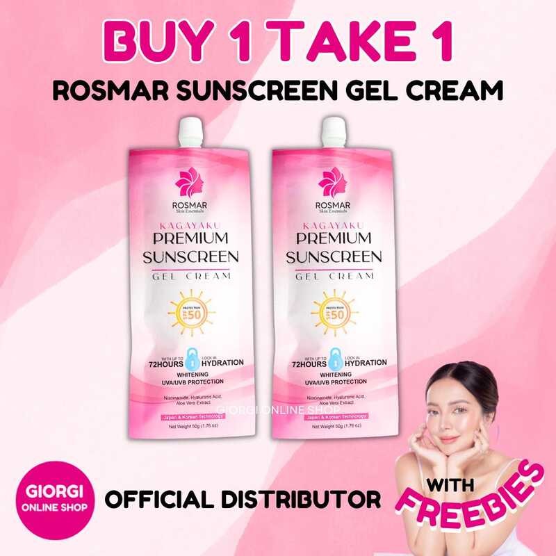 BUY 1 TAKE ROSMAR Premium Sunscreen Gel Cream SPF 50 Facial Hydrating ...