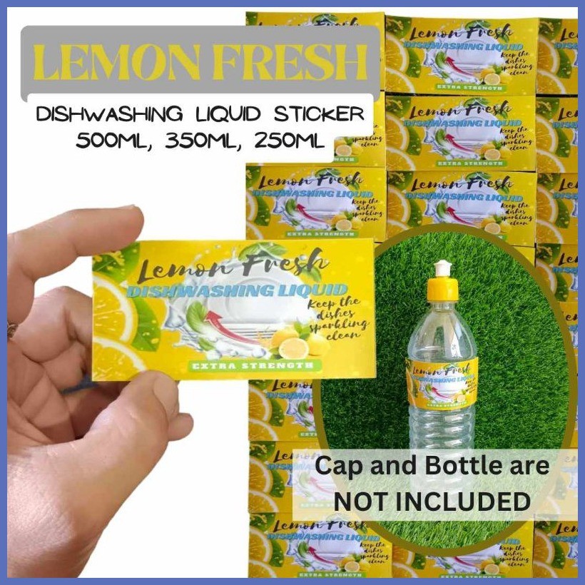 ஐ BRCos 36 Pcs Generic Sticker Label For Dishwashing Liquid Plastic ...