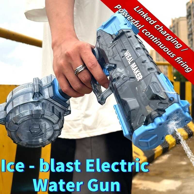 Ice Blast Electric Continuous - Firing Water Gun With Large Capacity ...