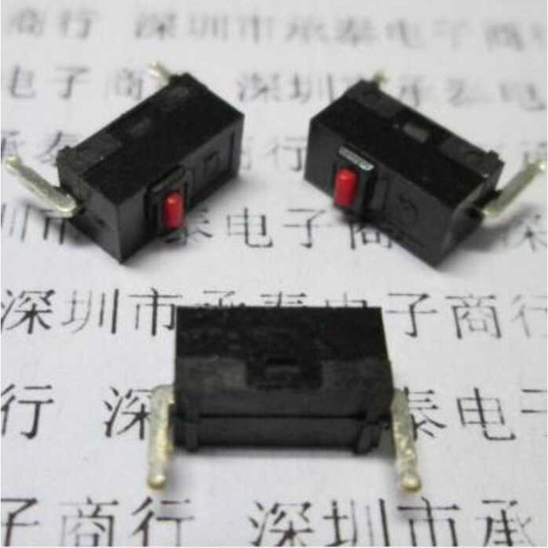 Taiwan Made Micro 2-Pin Button 10mm Pitch Red Dot Light Touch Scroll ...