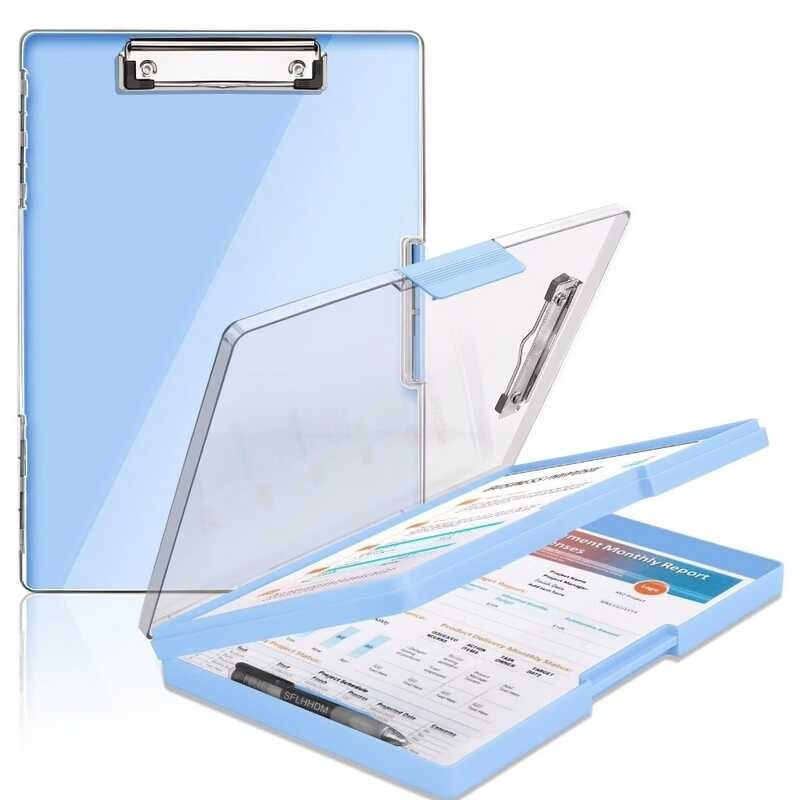 SPLENDOR Plastic Storage Clipboard Heavy Duty Folding Clip Board ...