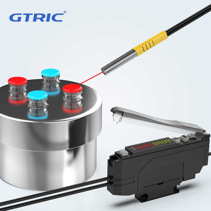 Ji Electric Color Mark Recognition Color Sensor Fiber Amplifier ...