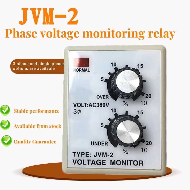 Manhua 3 Ac220v Ac380 50/60hz Jvm-2 Phase Monitoring Relay Voltage ...