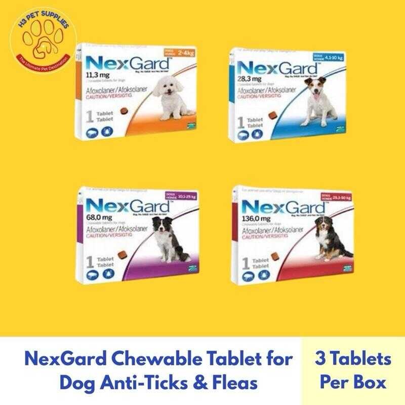 7B0 Nexgard Anti Tick And Flea External Parasite Chewable For Dogs With ...