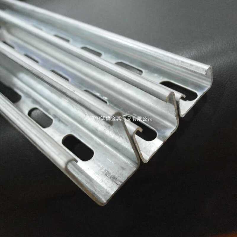 ☑♥ Galvanized C-Beam Solar Photovoltaic Purlin Anti-Seismic Perforated ...