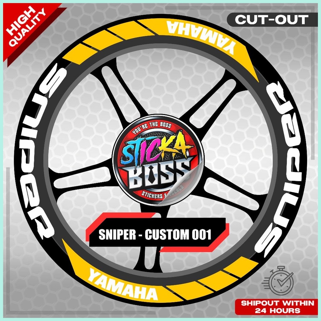 SNIPER 150 / 155 MAG STICKER SET ( 2 MAGS ) - CUSTOM 001 | VINYL ...