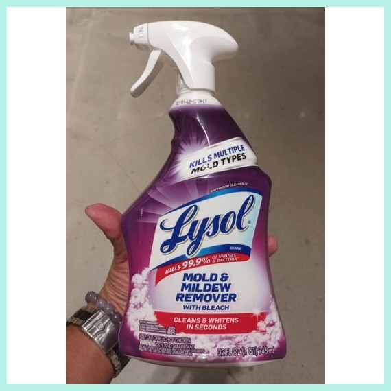 Lysol Mold & Mildew Blaster w. Bleach, Bathroom Cleaner Spray, 32oz ...