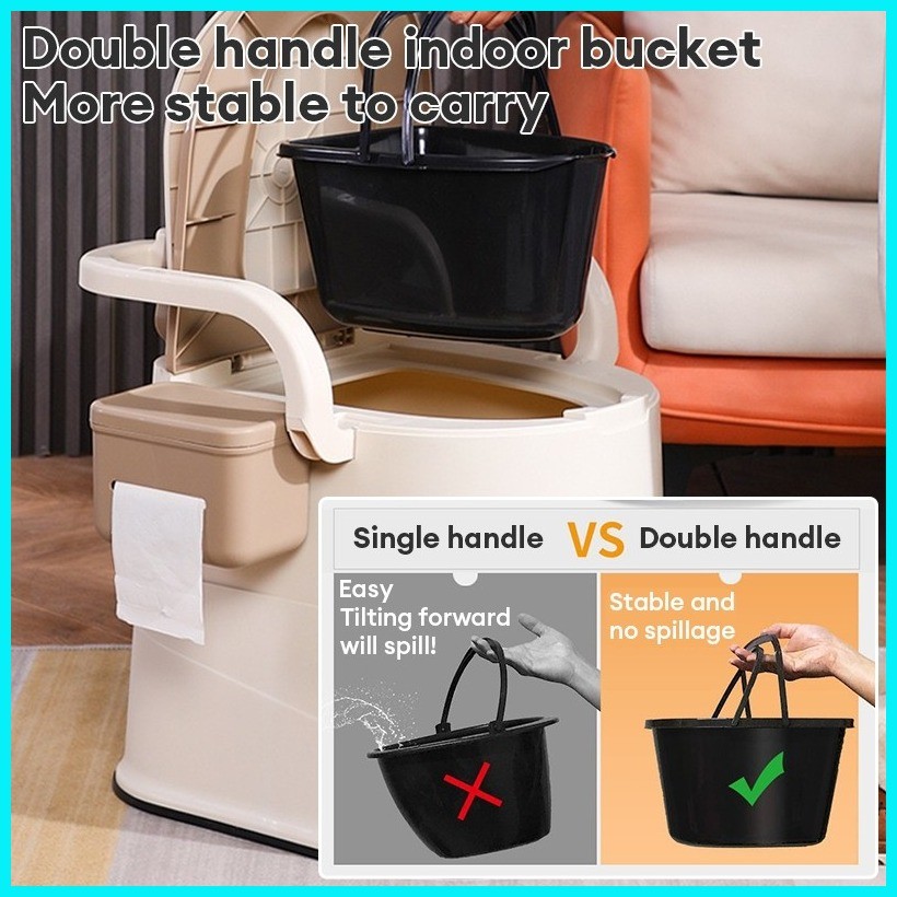 Arinola for Adult Portable Toilet Bowl Mobile Plastic Toilet for ...
