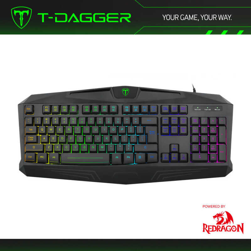 T-Dagger T-Tgk202 TANKER 104 Keys Gaming Keyboard -Power By Redragon ...
