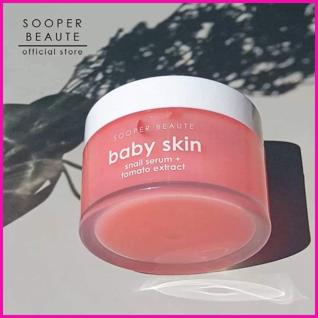 Sooper Beaute Baby Skin Snail Serum + Tomato Extract 100ml | Shopee ...