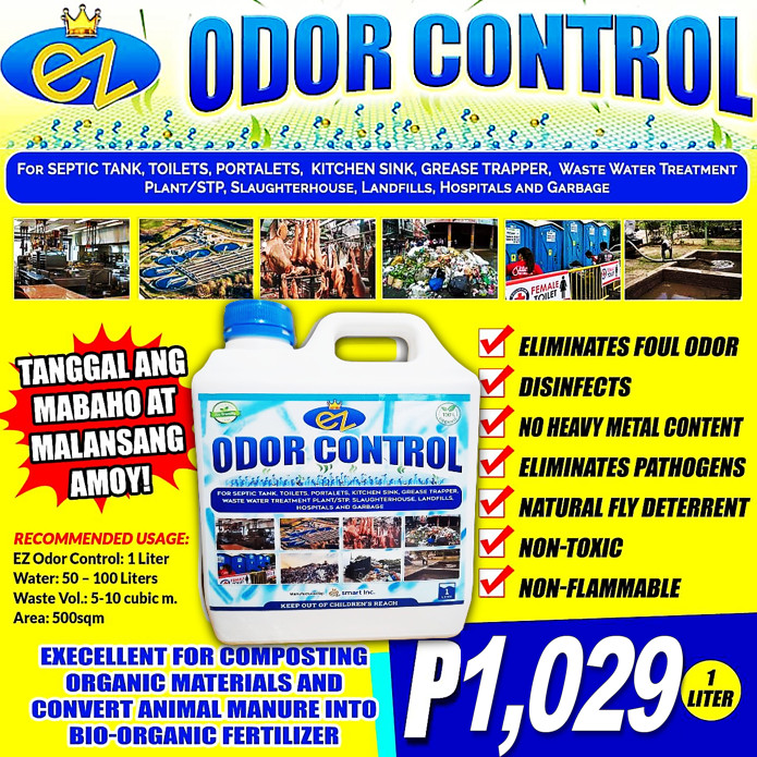 EZ ODOR CONTROL FOR WASTE WATER TREATMENT PLANT FOR SEPTIC TANK,TOILETS ...