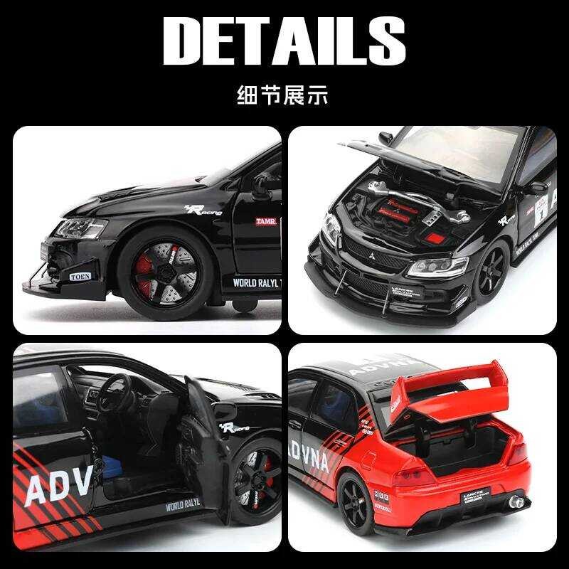 1:32 Mitsubishi Lancer Evolution EVO Supercar Metal Alloy Diecast Model ...