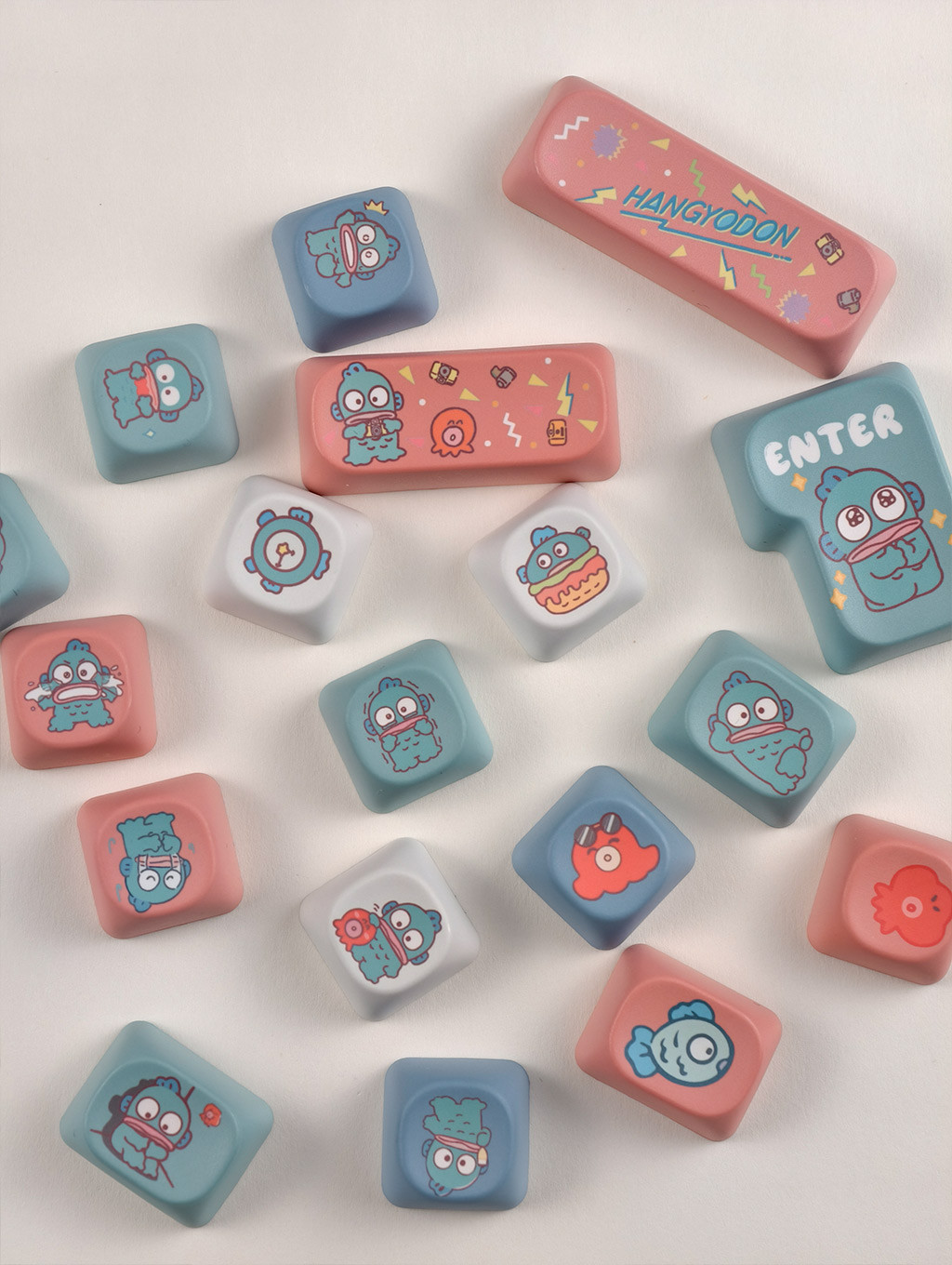 Hangyodon Keycap MOA Profile 130 Keys PBT Dye Sublimation Aula F75 F99 ...