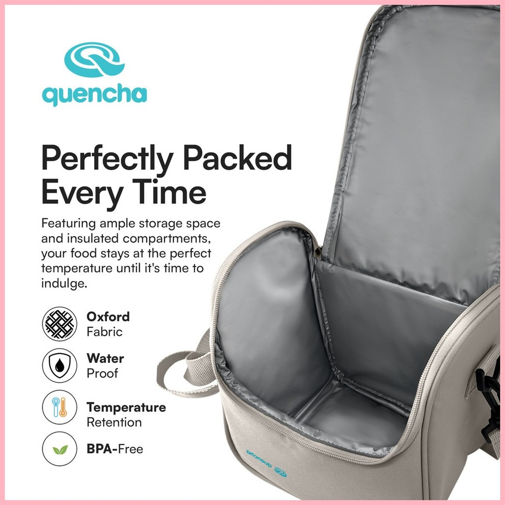 QUENCHA 1200ml Lunch Box and Insulated Mug Tumbler with Lunch Bag and ...