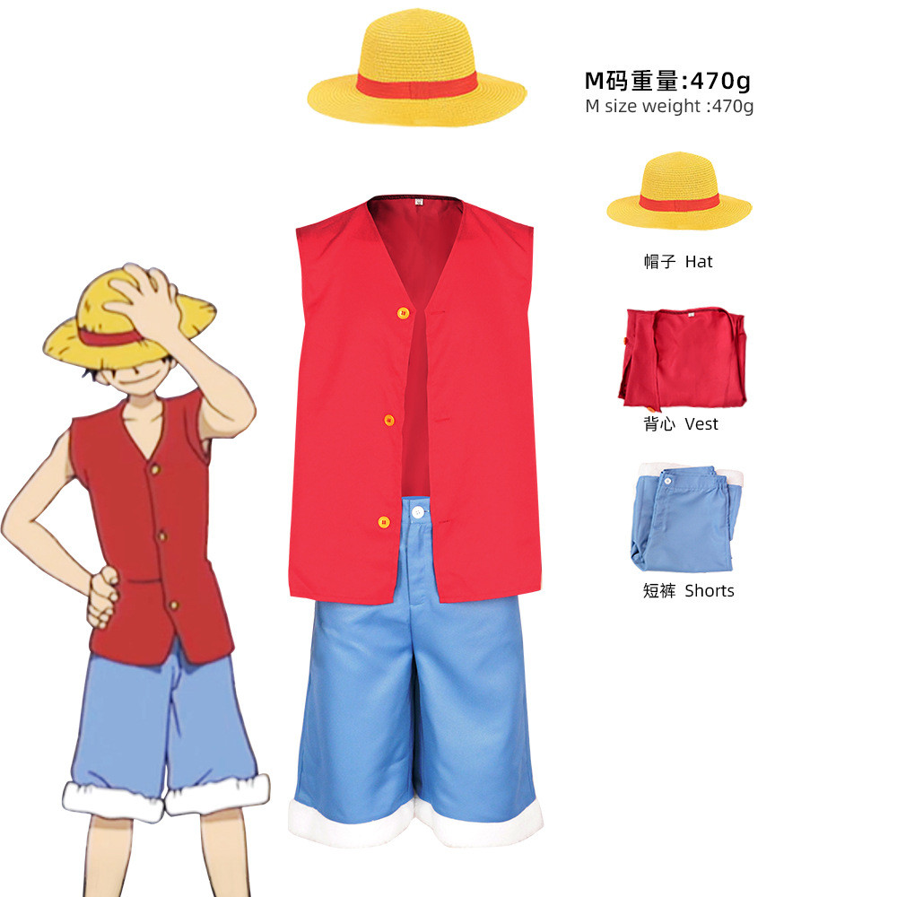ONE PIECE Monkey D Luffy Classic Straw Hat Of The Same Generation Cos ...