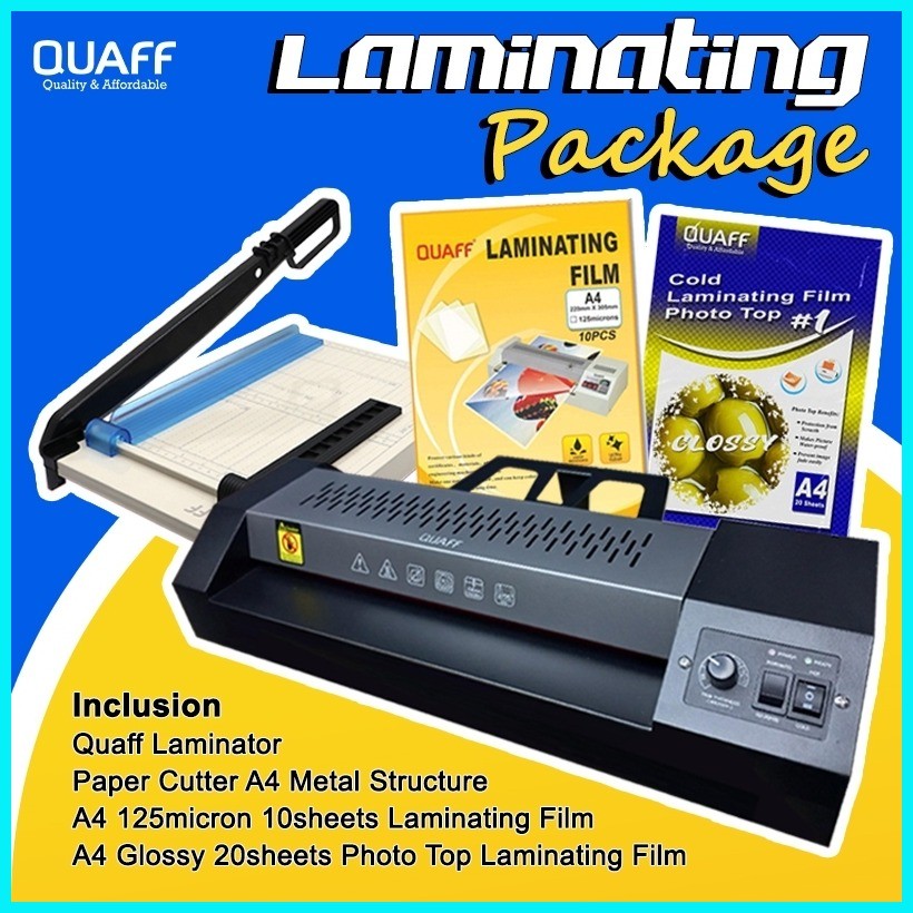 QUAFF Metal Laminator Laminating Machine 320mm A3 (max laminate 175mic) | Shopee Philippines