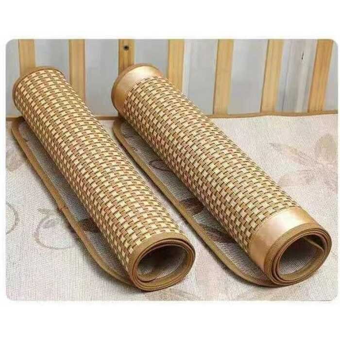 Yali Carbonized Bamboo Banig Cooling Mattress Pad Sleeping Mat Single ...
