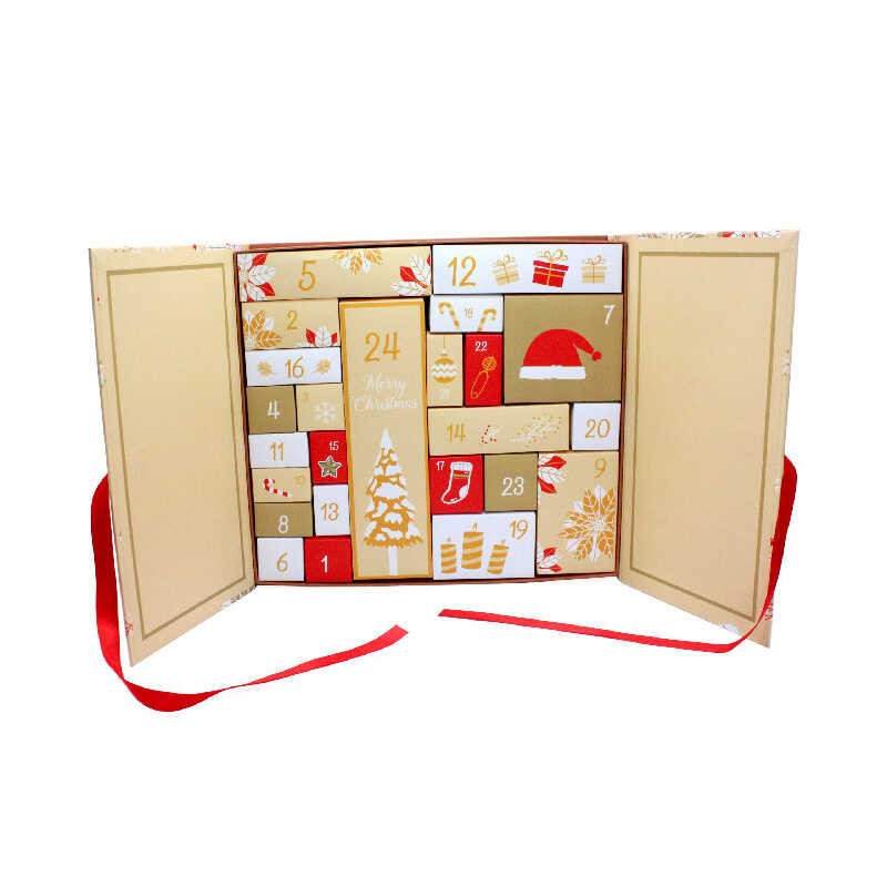 Advent Christmas Countdown Calendars 24 Days Packaging Boxes Sets For ...