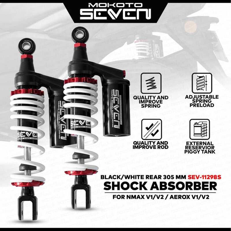 MOKOTO SVN SRIS RAR ABSORBR 305Mm HIGH SUPNSION SHOCK FOR YAMAHA NMAX ...
