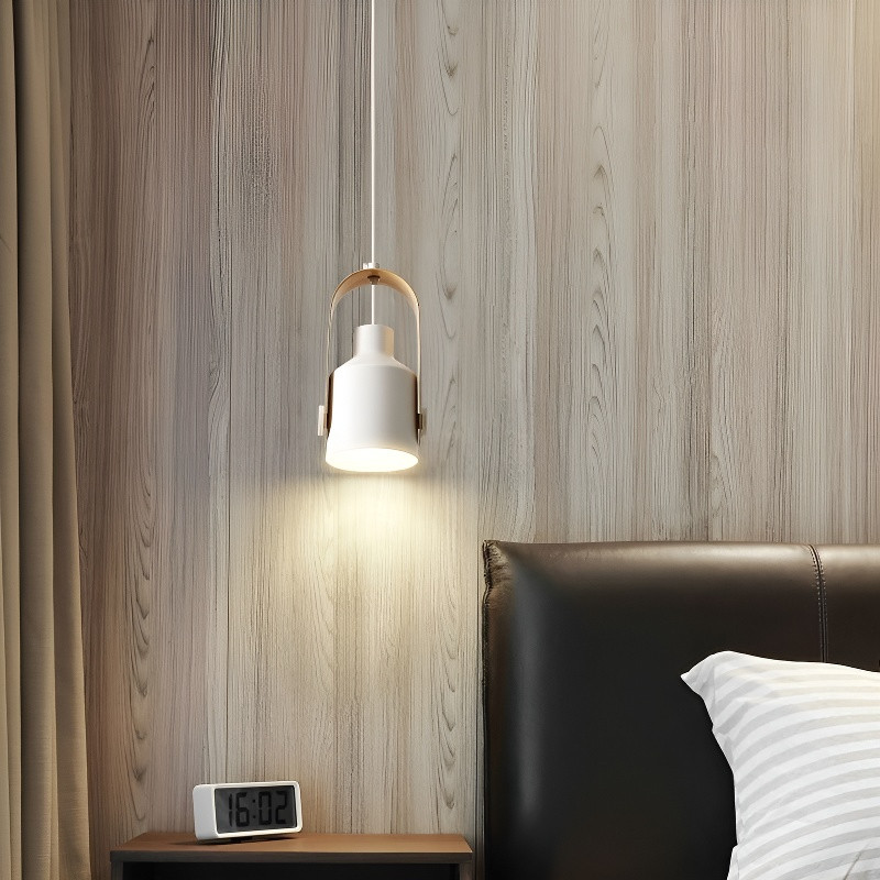 Bedside Pendant Light, Adjustable Angle Light Luxury Long Line Pendant ...