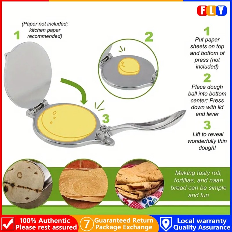 8-inch Dough Press Dough Tortilla Press Maker Pan Cake Press Hand ...