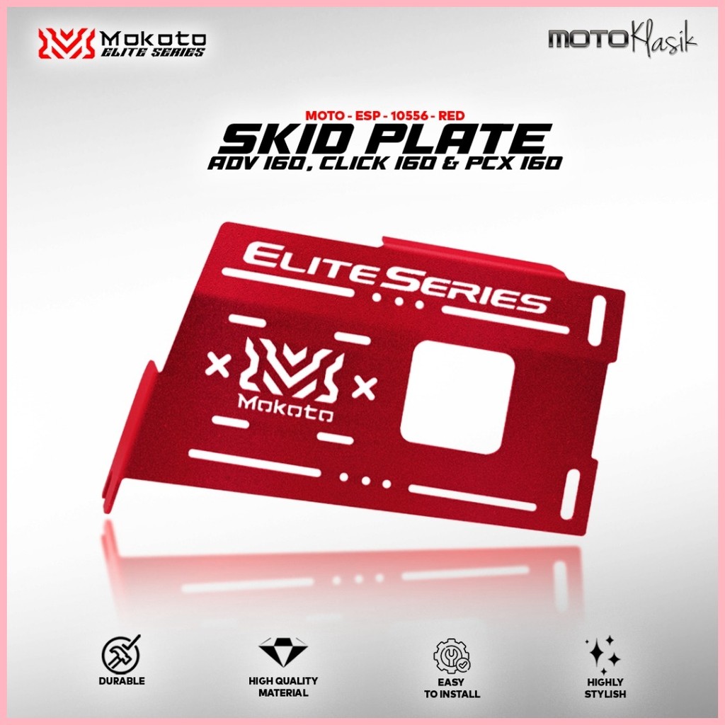 MOKOTO ELITE SERIES HONDA ADV 160, PCX 160, CLICK 160 CNC SKID PLATE ...