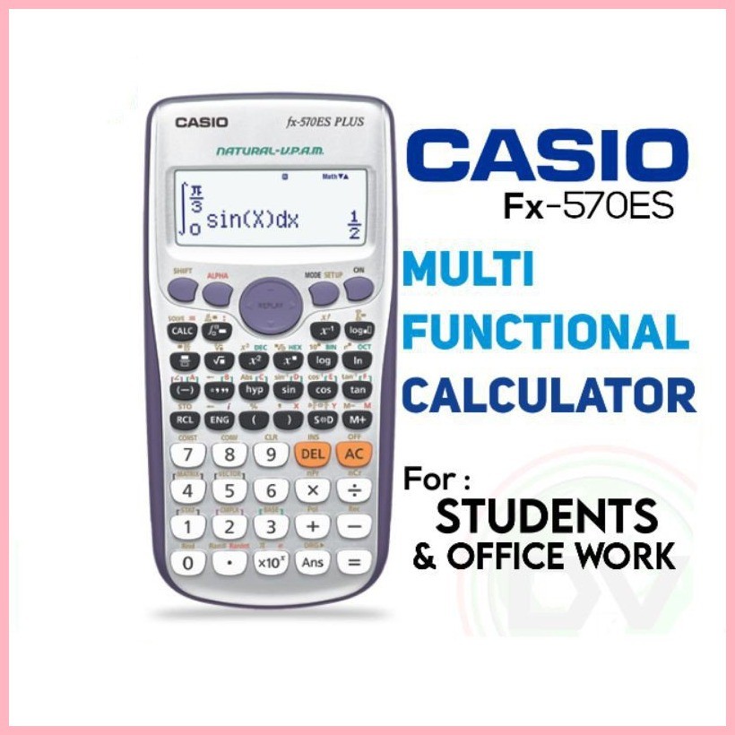 Ready Stock!! Casio Scientific Calculator FX-570ES Plus 417 Functions ...