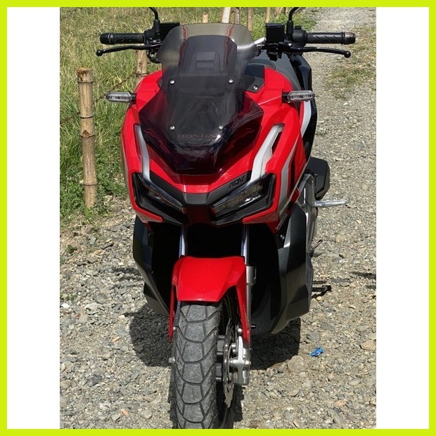 HONDA ADV 150 & 160 WINDSHIELD SMOKE BLACK RED COMBINATION | Shopee ...